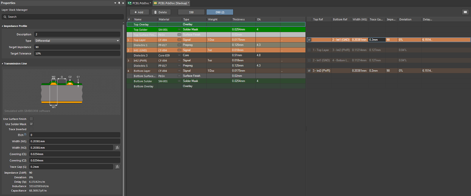 Managing a PCB Layer Stackup | Altium App StartPage